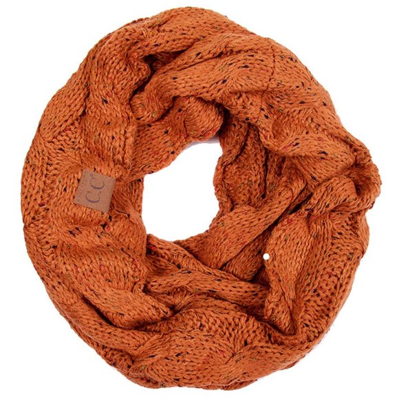 C.C | Accessories | Cc Confetti Soft Knit Pullover Infinity Scarf ...